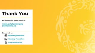 Gandeng foundation pitch deck | PPTX