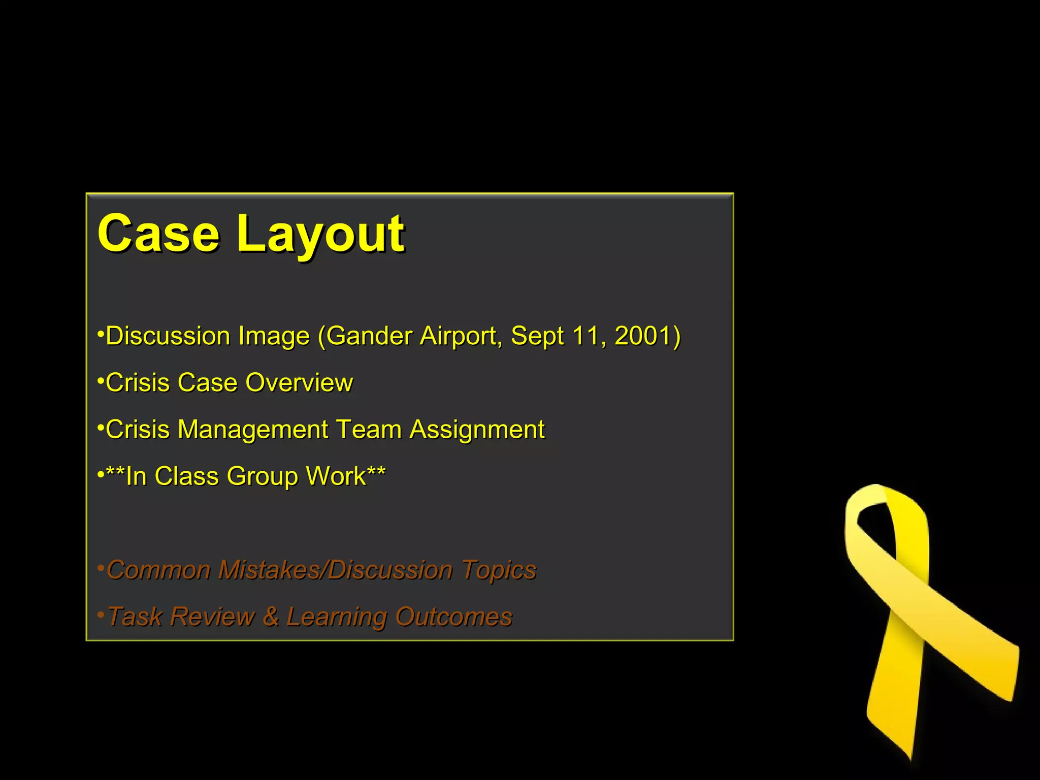 Gander Airport Case Study | PPT