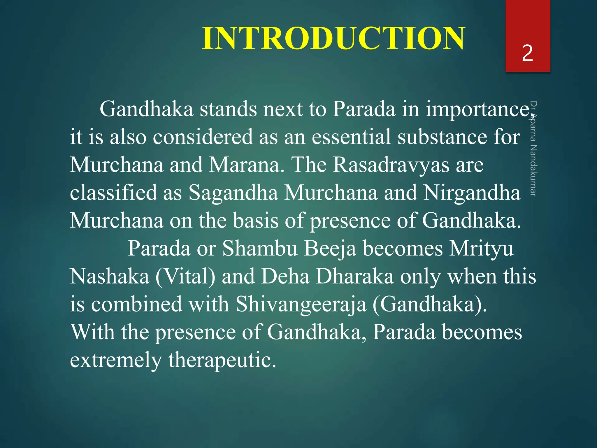 GANDHAKA-SULPHUR AS PER RASASHASTRA..... | PPTX