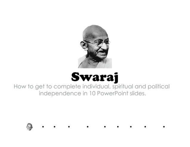 Mahatma Gandhi: The Path To Swaraj | PDF