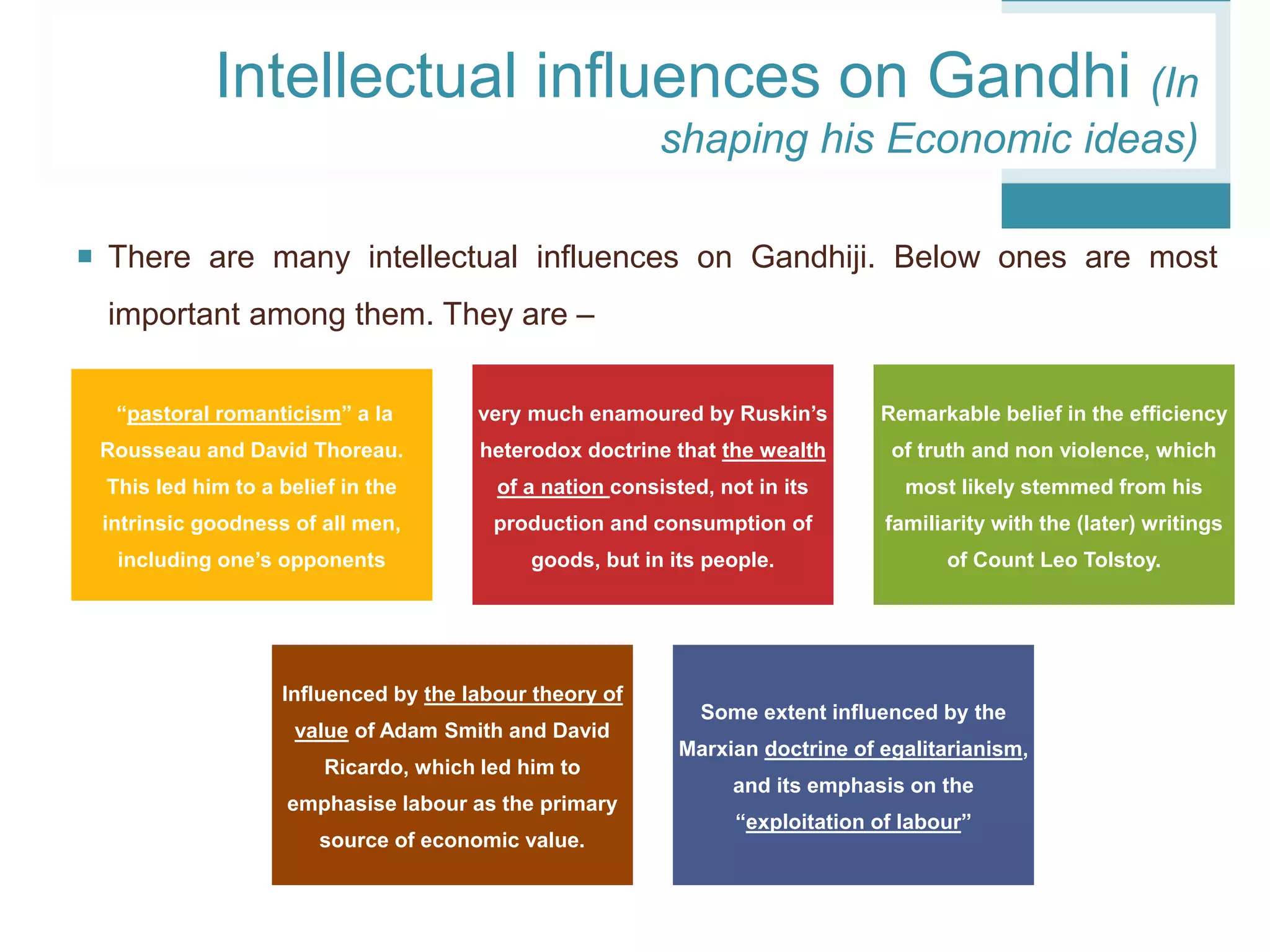 Gandhi's philosophy & planning | PPTX