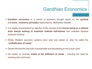 Gandhi's philosophy & planning | PPTX