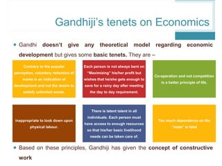 Gandhi's philosophy & planning | PPTX