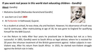 gandhiji curriculum pptx | PPTX