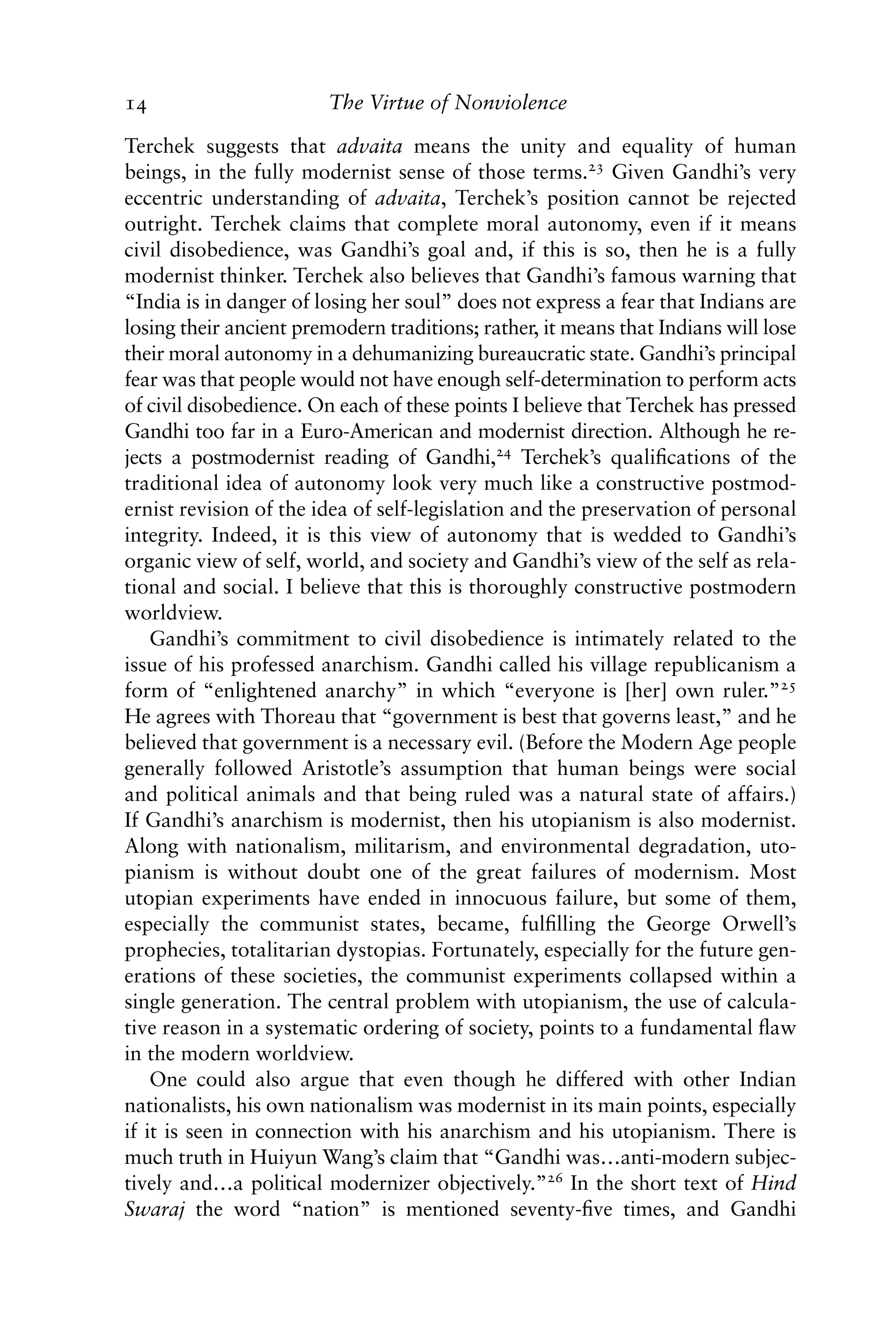 Gandhi Postmodern Thinker | PDF