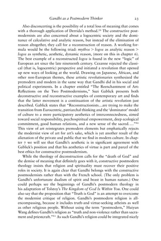 Gandhi Postmodern Thinker | PDF