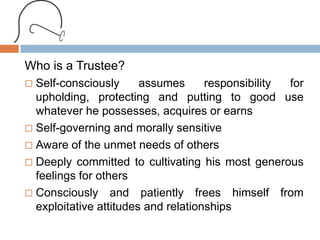 Gandhian Concept of Trusteeship | PPT