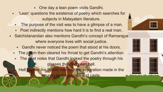 Gandhi and Poetry Satchidanandan MA ENGL | PPTX
