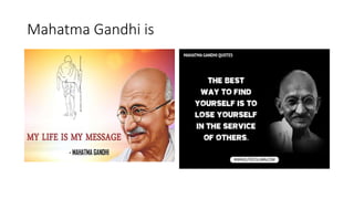 Gandhian model of rural development | PPTX