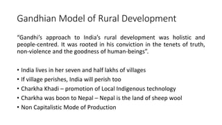 Gandhian model of rural development | PPTX