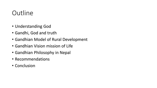 Gandhian model of rural development | PPTX | Hinduism | Religion ...