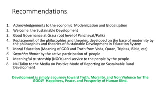 Gandhian model of rural development | PPTX