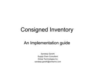 Understanding Oracle Consigned Inventory | PPT