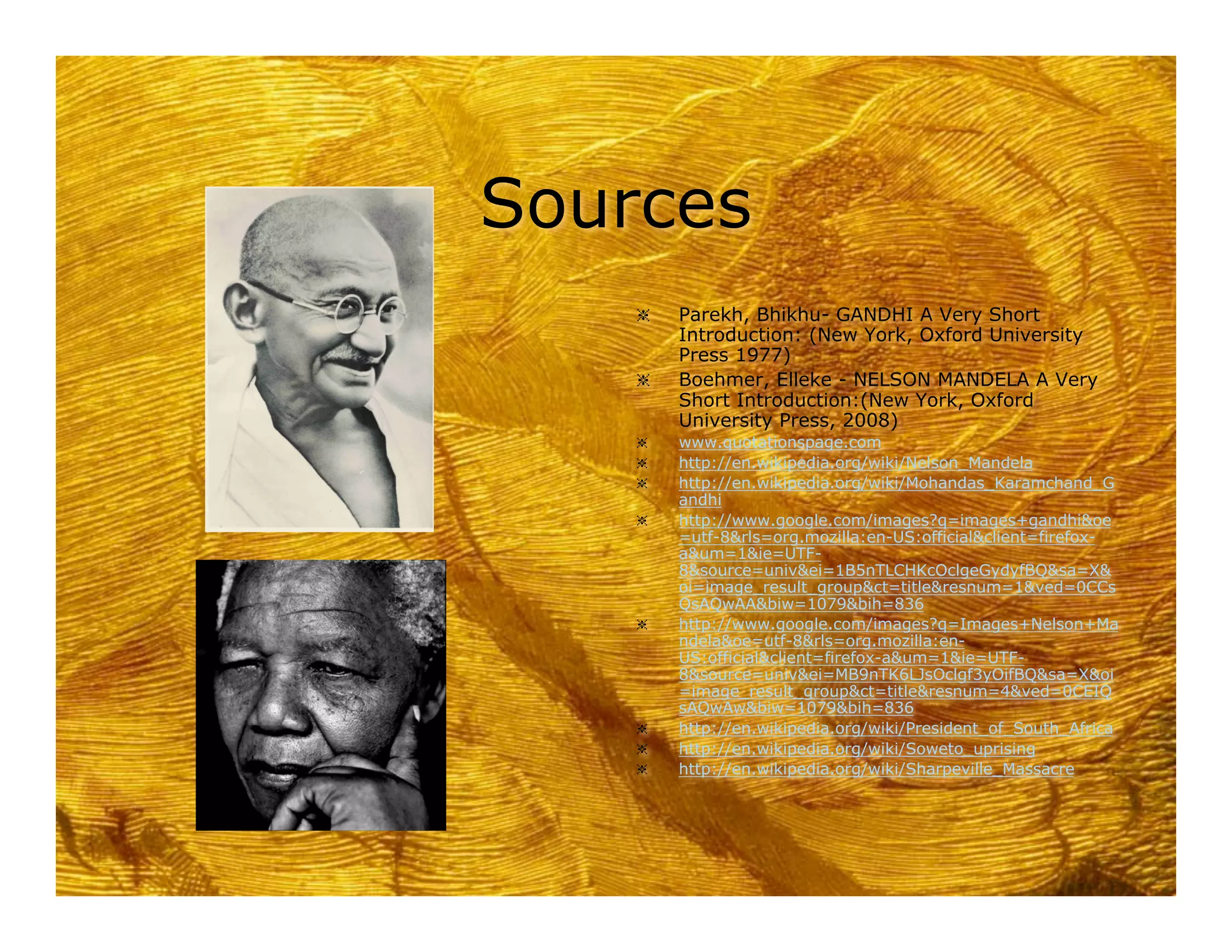 Gandhi & Mandela | PDF