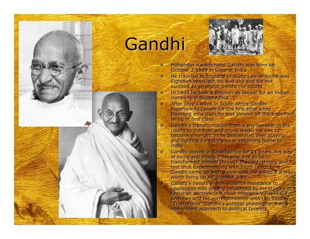 Gandhi & Mandela | PPT