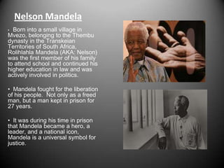 Gandhi & Mandela | PPTX
