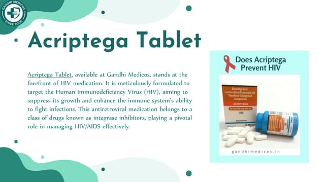 ACRIPTEGA TABLET USES, BENFITS AND SIDE EFFECTS | PPTX