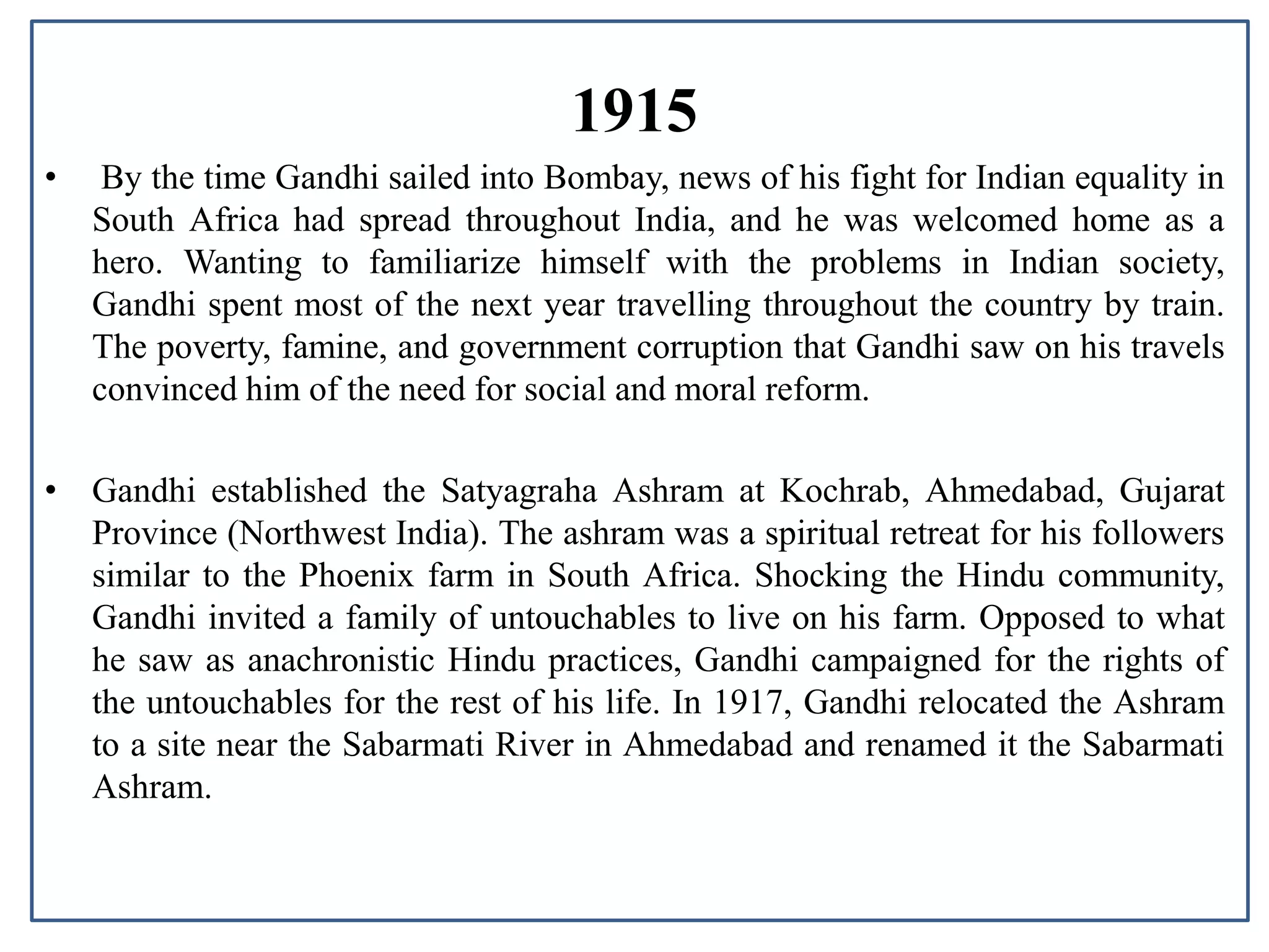 Mahatma Gandhi Timeline (1869-1948) | PPTX
