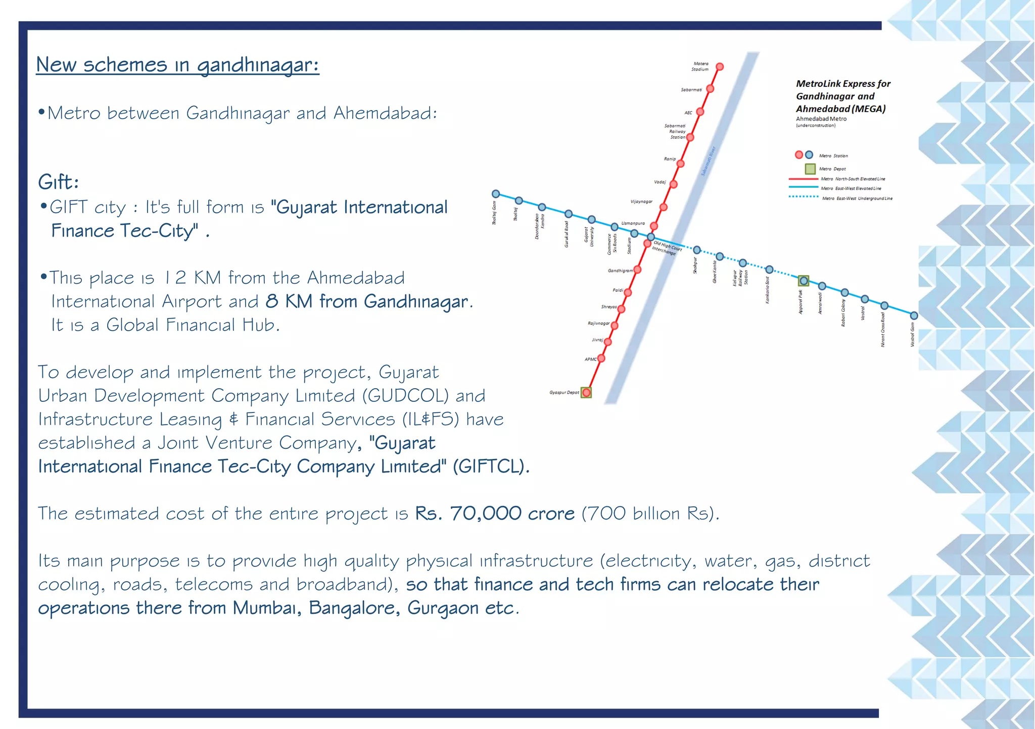 Gandhinagar town planning and master plan study | PDF