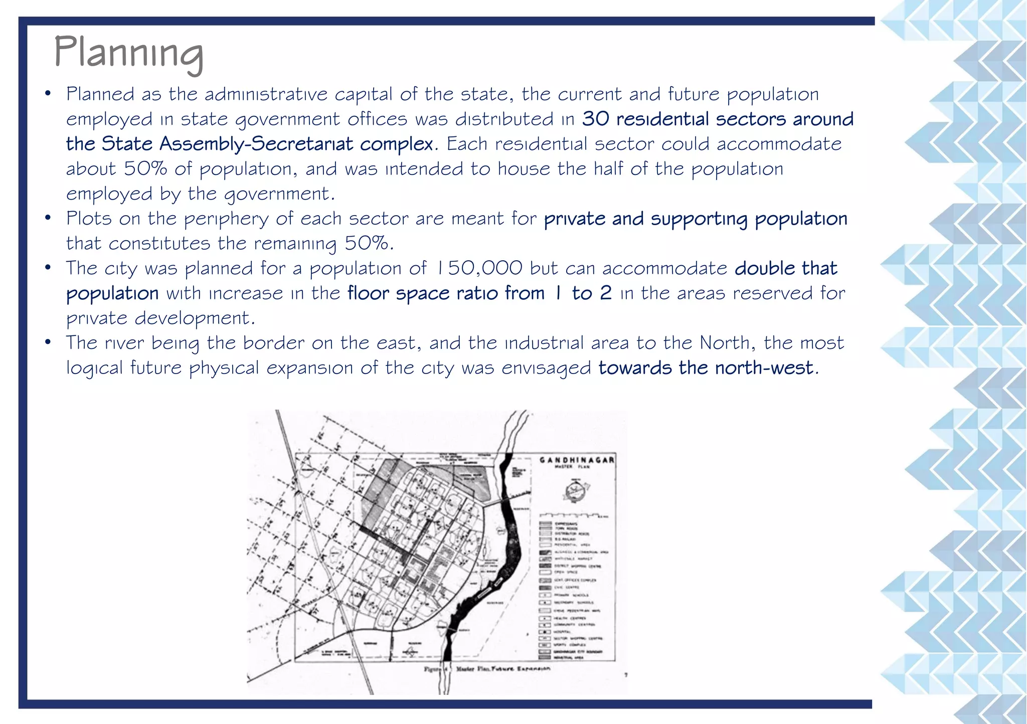 Gandhinagar town planning and master plan study | PDF