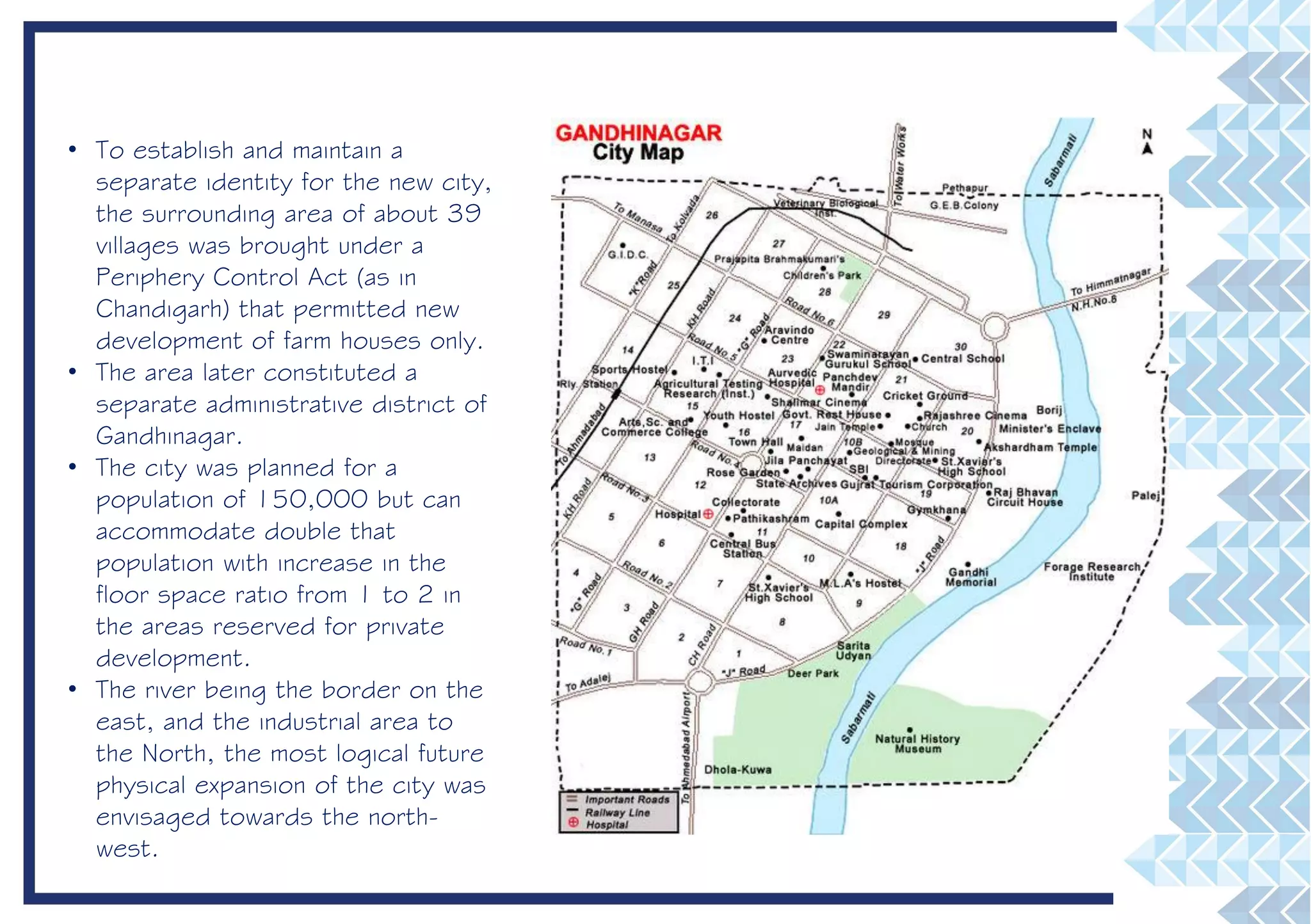 Gandhinagar town planning and master plan study | PDF