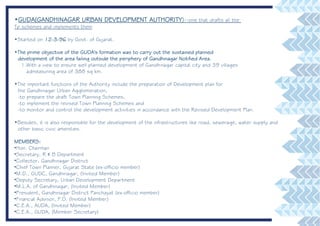 Gandhinagar town planning and master plan study | PDF