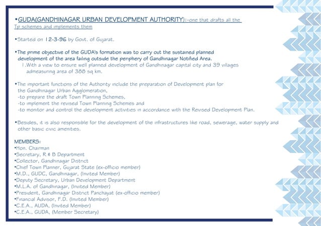 Gandhinagar town planning and master plan study | PDF | Developmental ...
