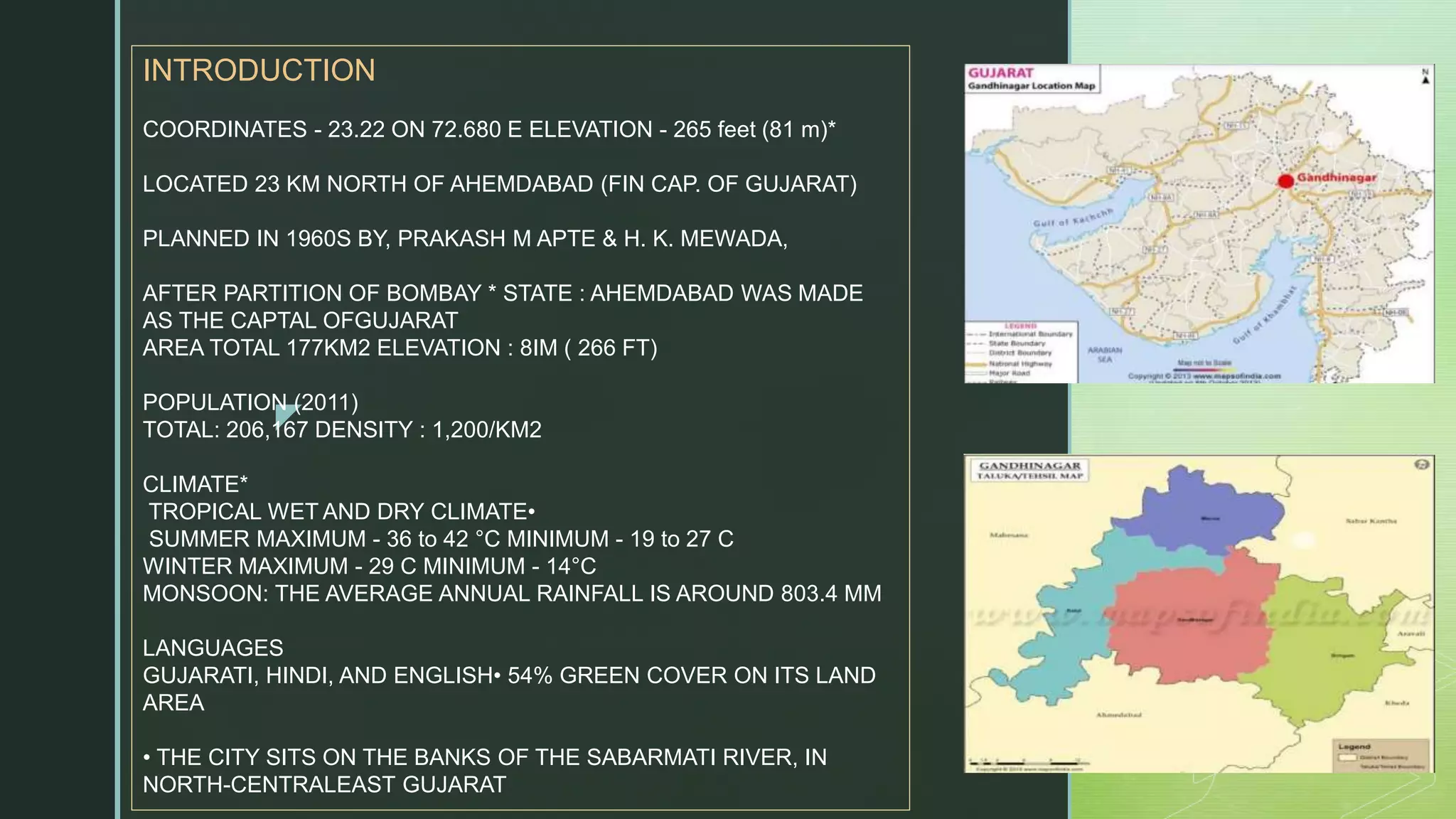 Gandhinagar- Town Planning | PPTX