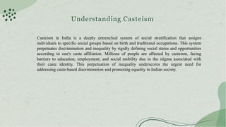 GANDHI'S PERSPECTIVE ON CASTEISM DETAILED PPT | PPT