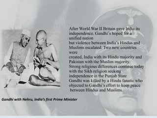 Gandhi vs hitler presentatn | PPTX