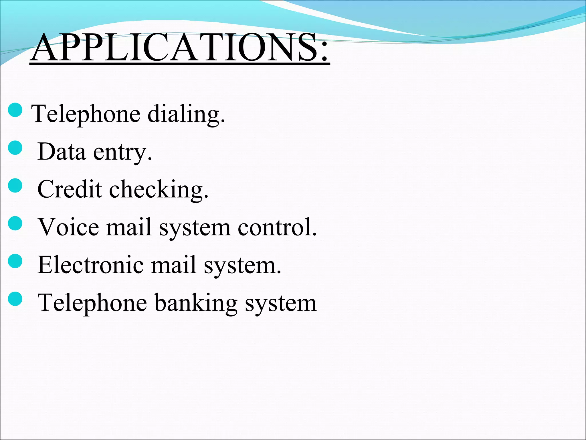 Touch Tone Dial Telephone System | PPT