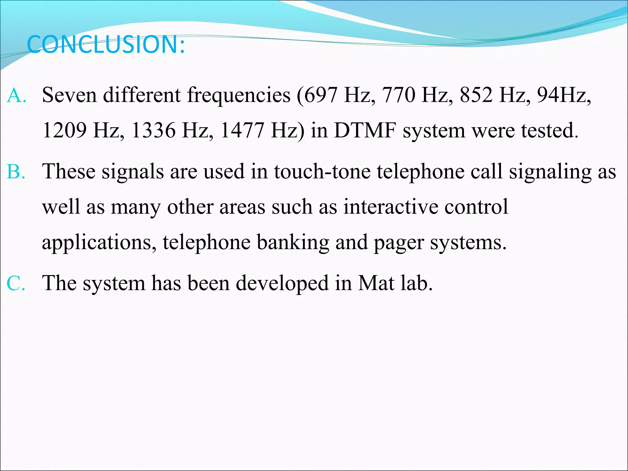 Touch Tone Dial Telephone System | PPT
