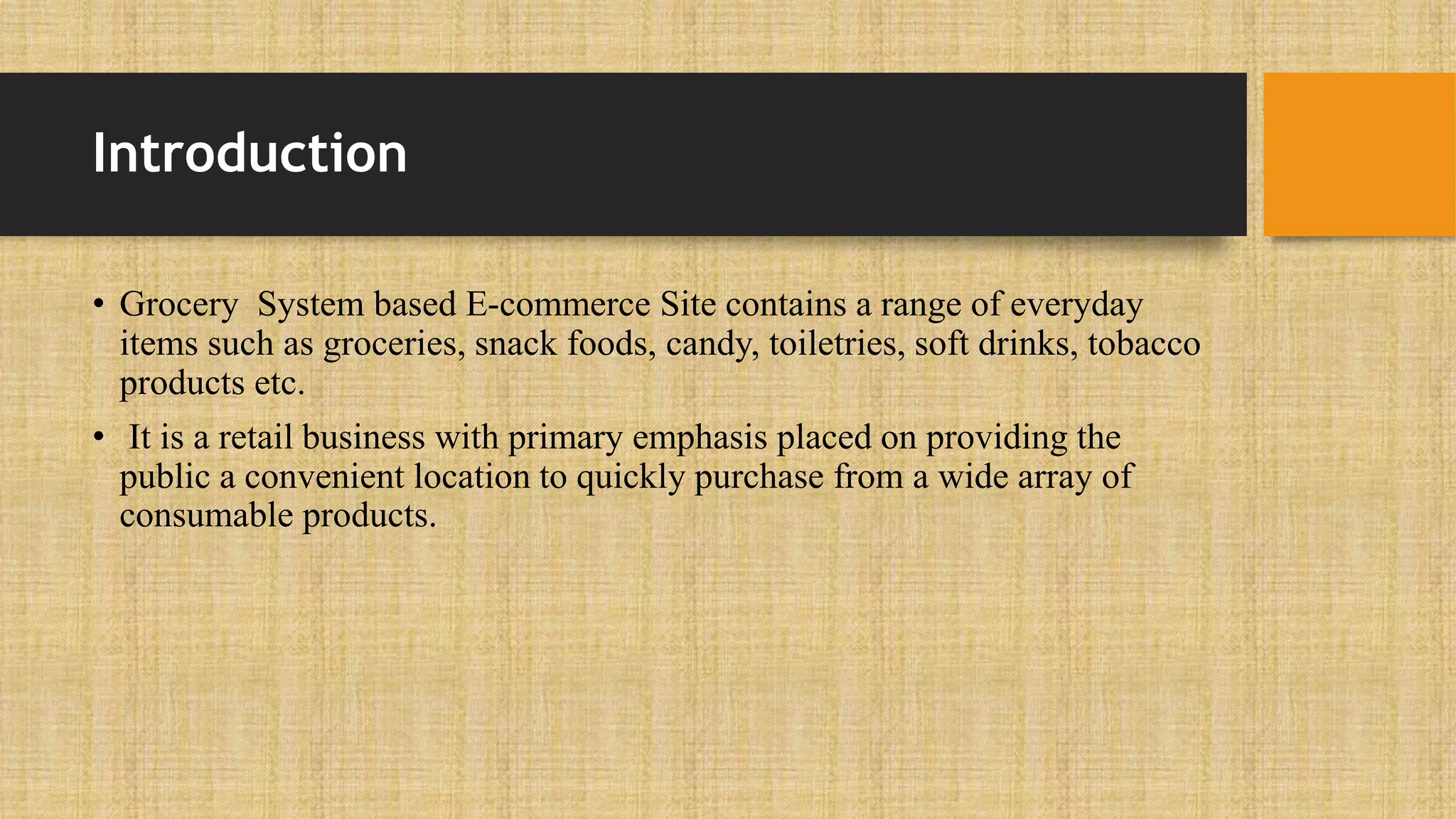 E-Commerce Site Presentation | PPTX
