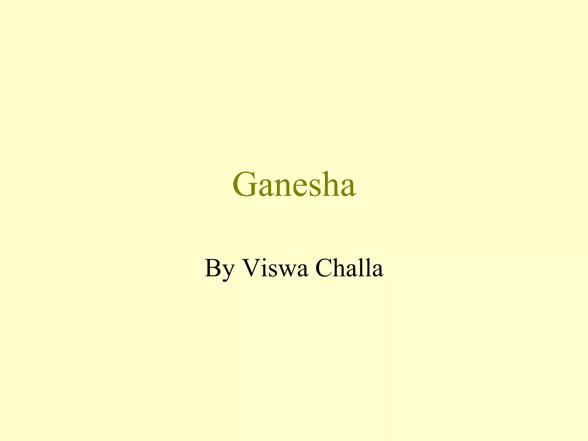 Ganesha | PPT
