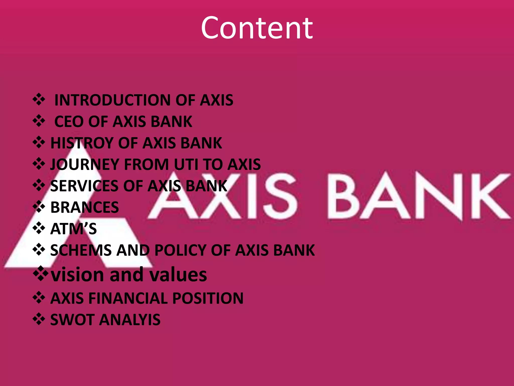 Axis bank | PPTX