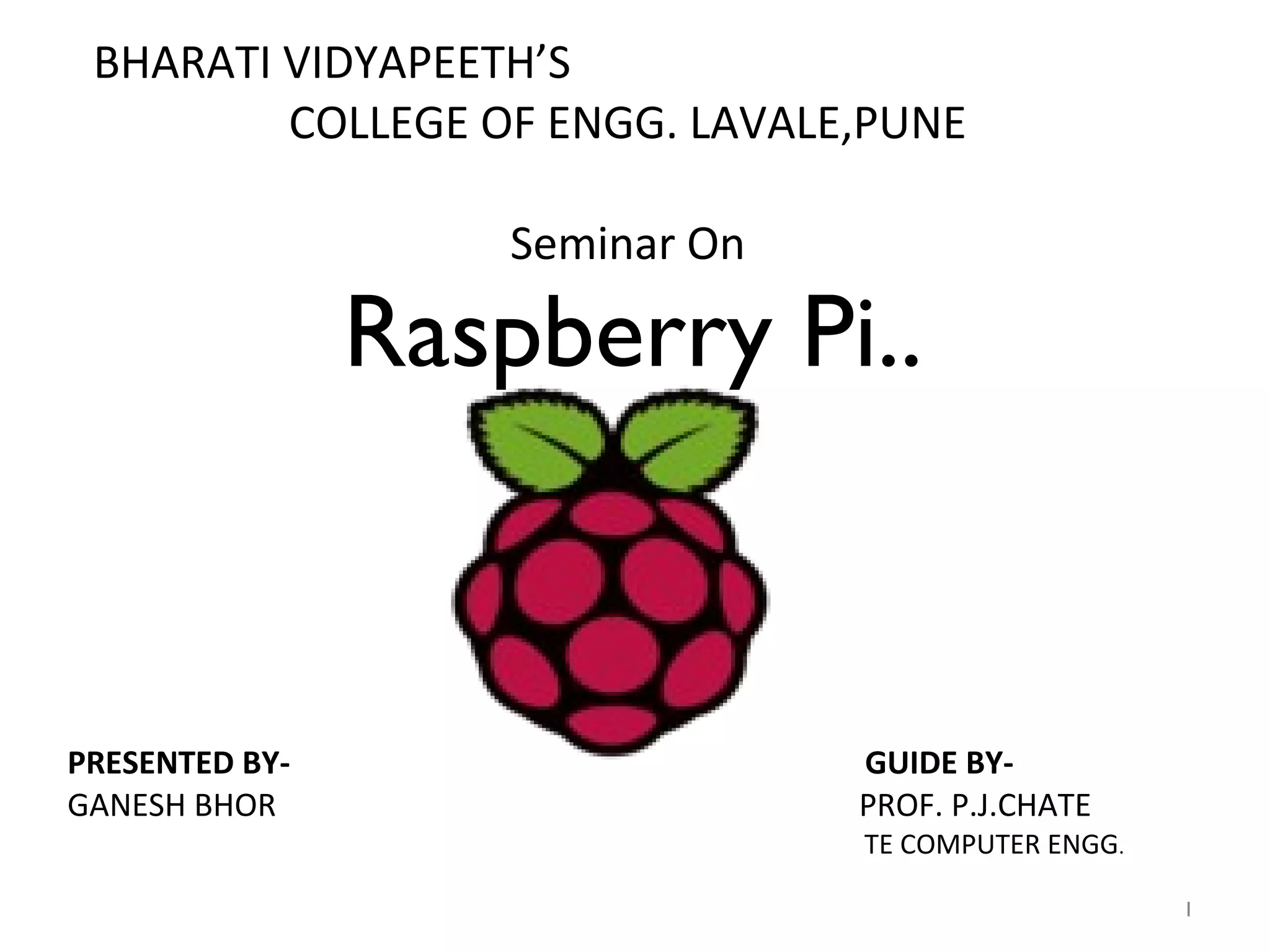 Rasberry pi | PPT