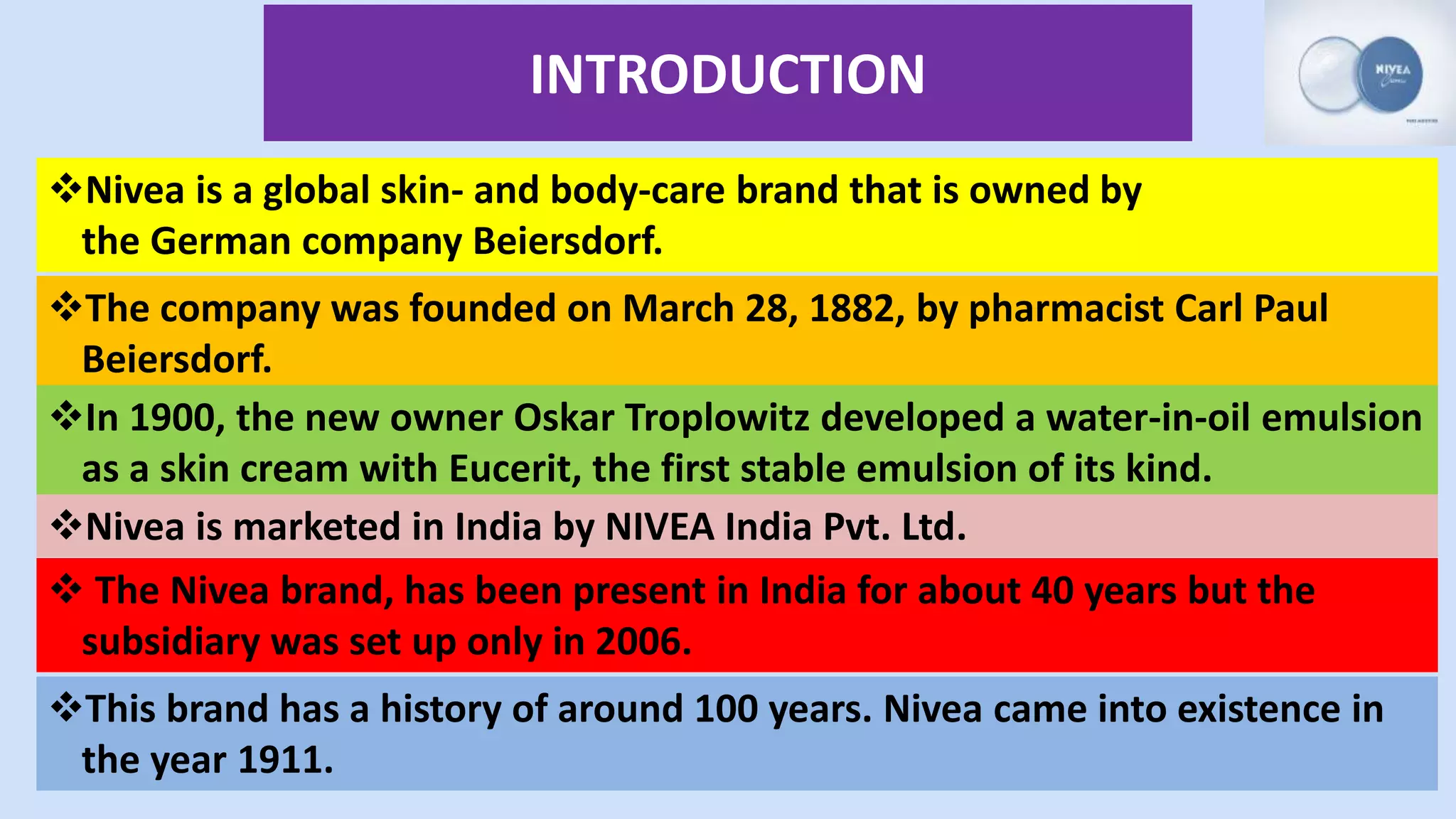 Nivea IMC presentation | PPTX