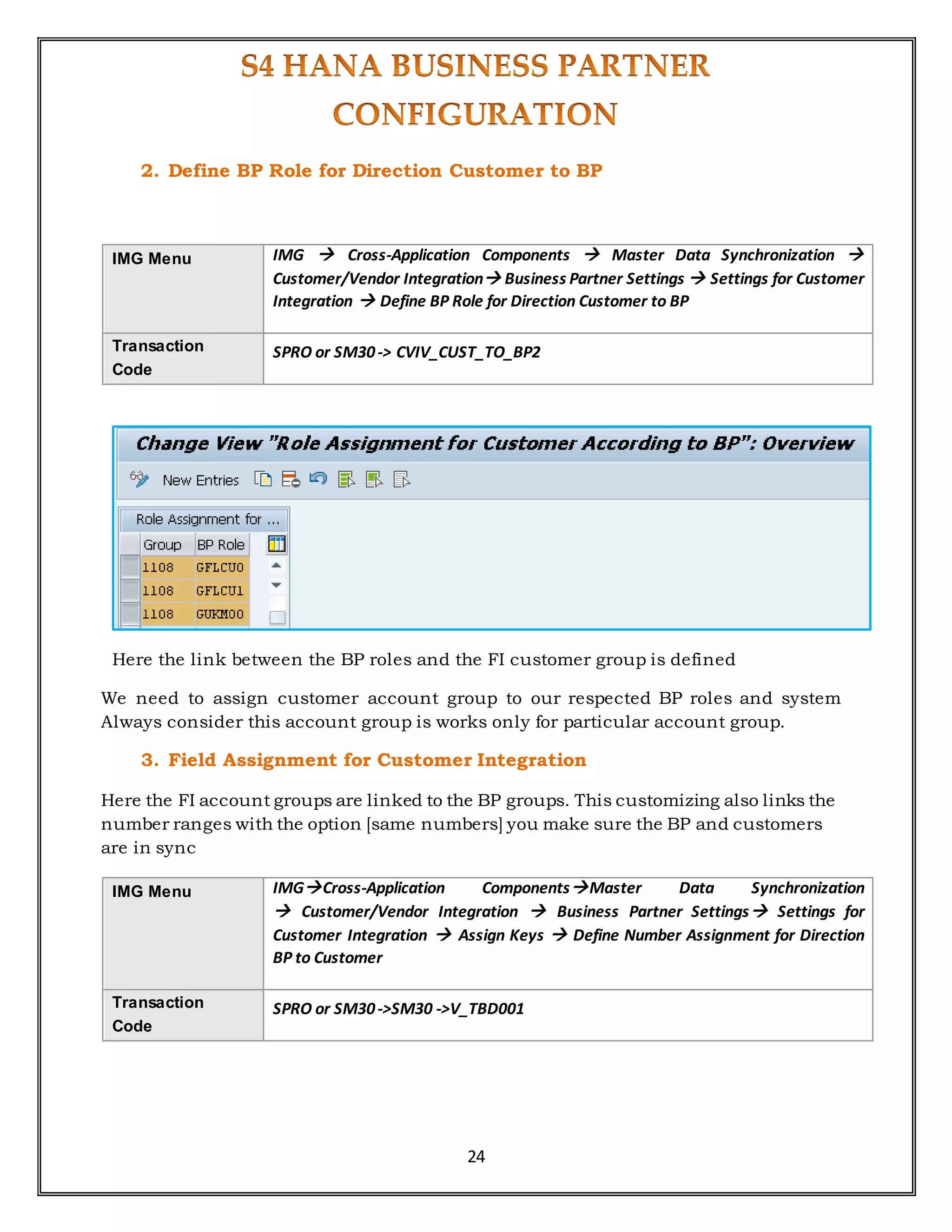 S4 HANA Business Partner Configuration@Ganesh Tarlana | PDF