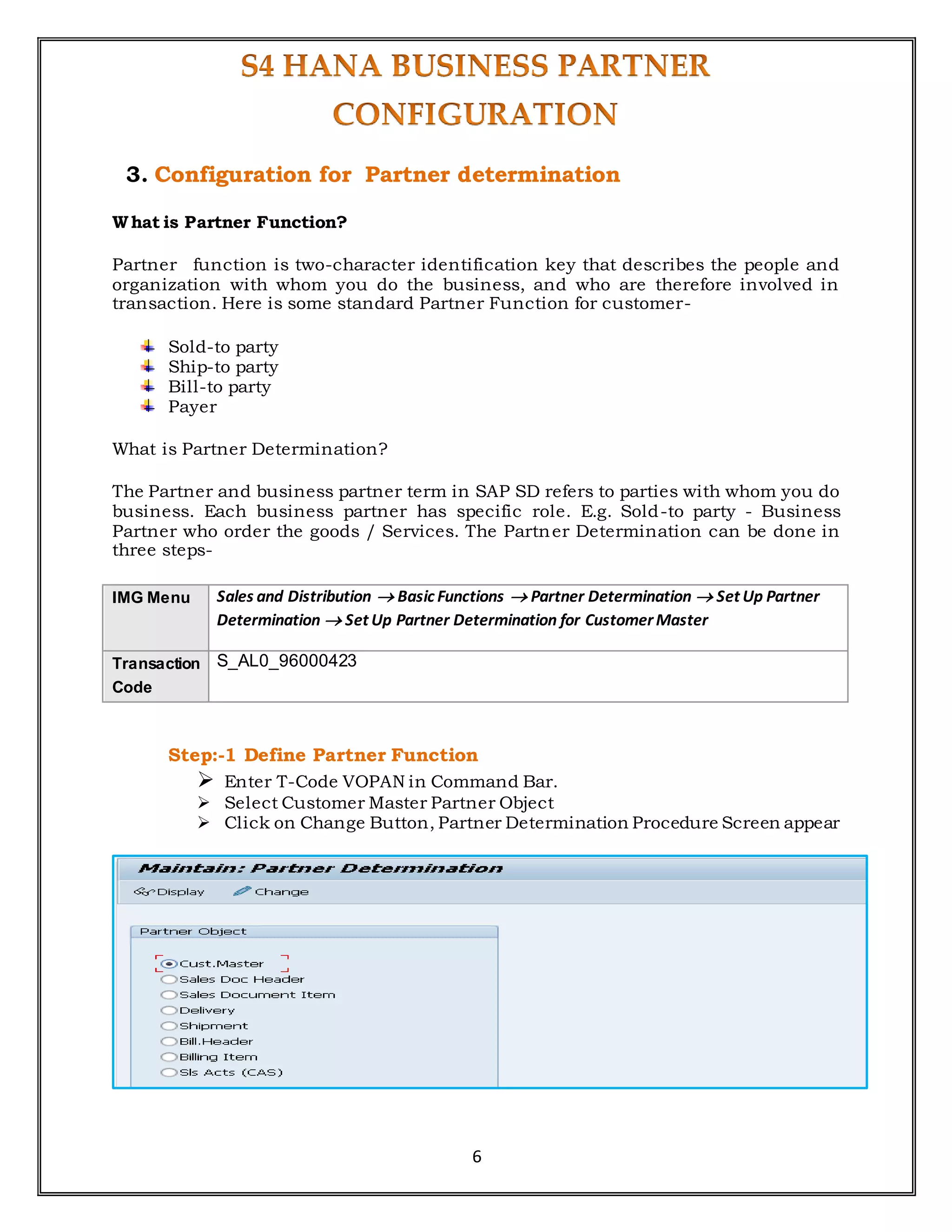 S4 HANA Business Partner Configuration@Ganesh Tarlana | PDF