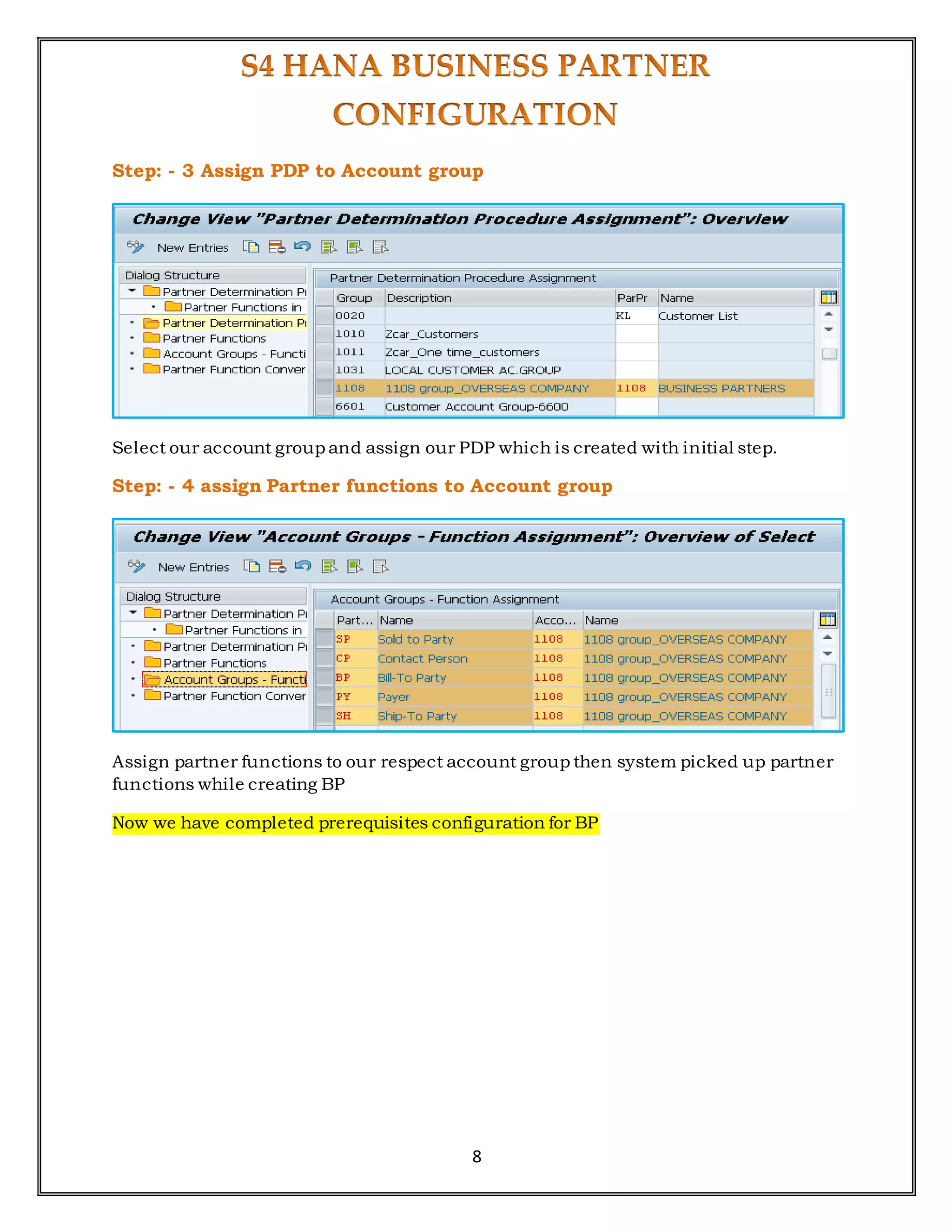 S4 HANA Business Partner Configuration@Ganesh Tarlana | PDF