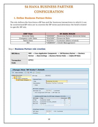 S4 HANA Business Partner Configuration@Ganesh Tarlana | PDF
