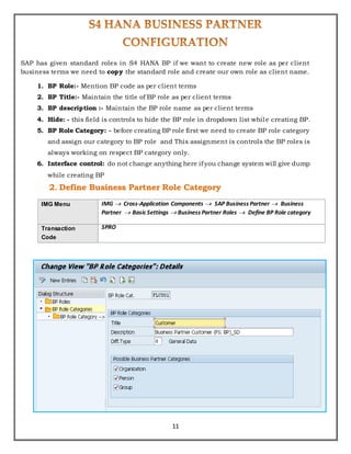 S4 HANA Business Partner Configuration@Ganesh Tarlana | PDF