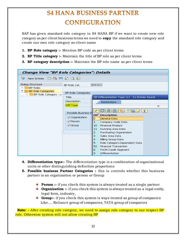 S4 HANA Business Partner Configuration@Ganesh Tarlana | PDF