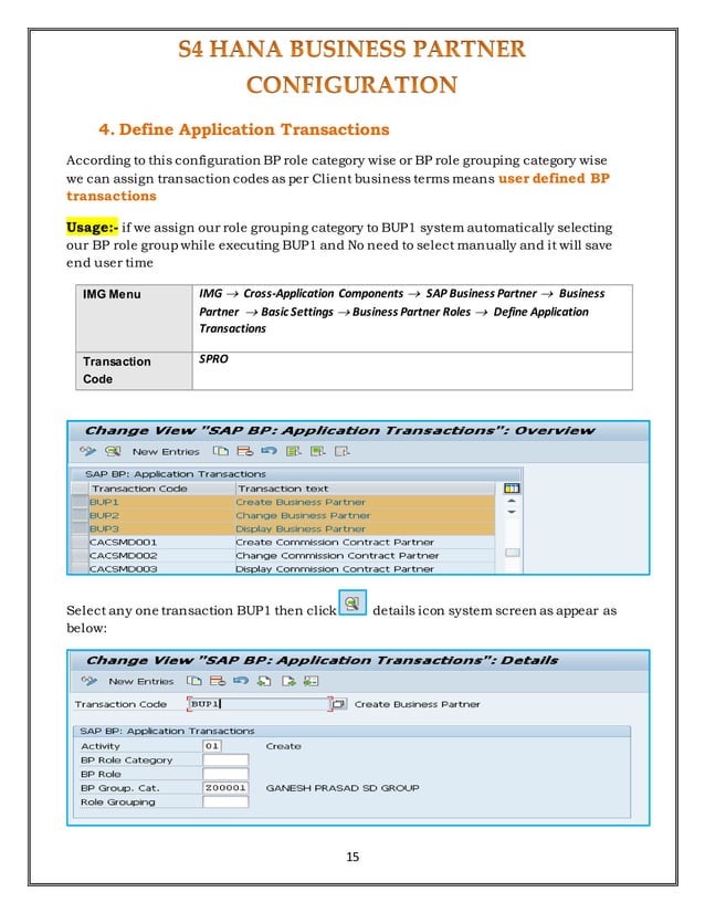 S4 HANA Business Partner Configuration@Ganesh Tarlana | PDF