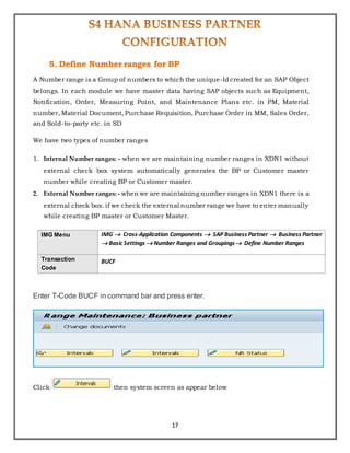 S4 HANA Business Partner Configuration@Ganesh Tarlana | PDF