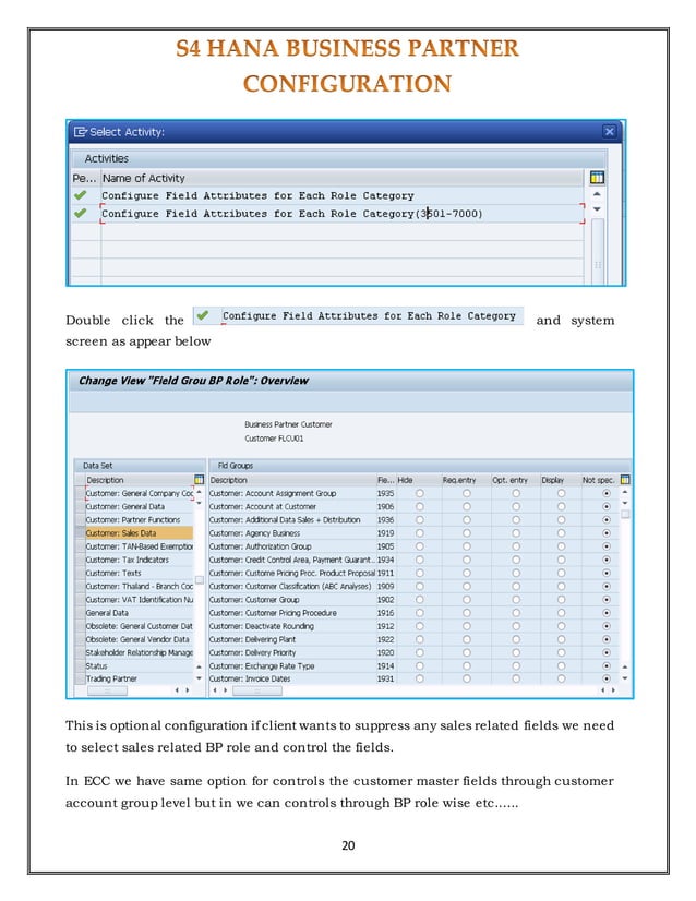 S4 HANA Business Partner Configuration@Ganesh Tarlana | PDF