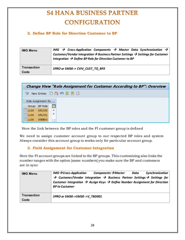 S4 HANA Business Partner Configuration@Ganesh Tarlana | PDF