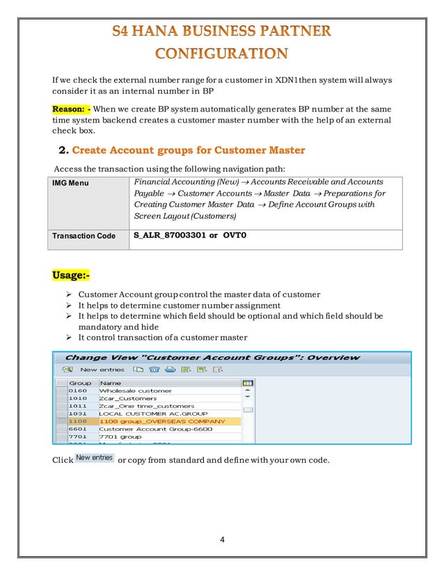 S4 HANA Business Partner Configuration@Ganesh Tarlana | PDF