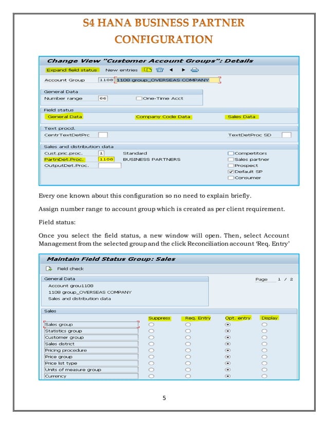 S4 HANA Business Partner Configuration@Ganesh Tarlana | PDF