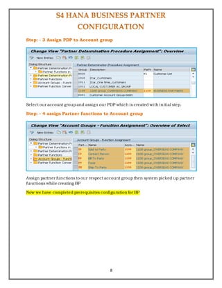 S4 HANA Business Partner Configuration@Ganesh Tarlana | PDF